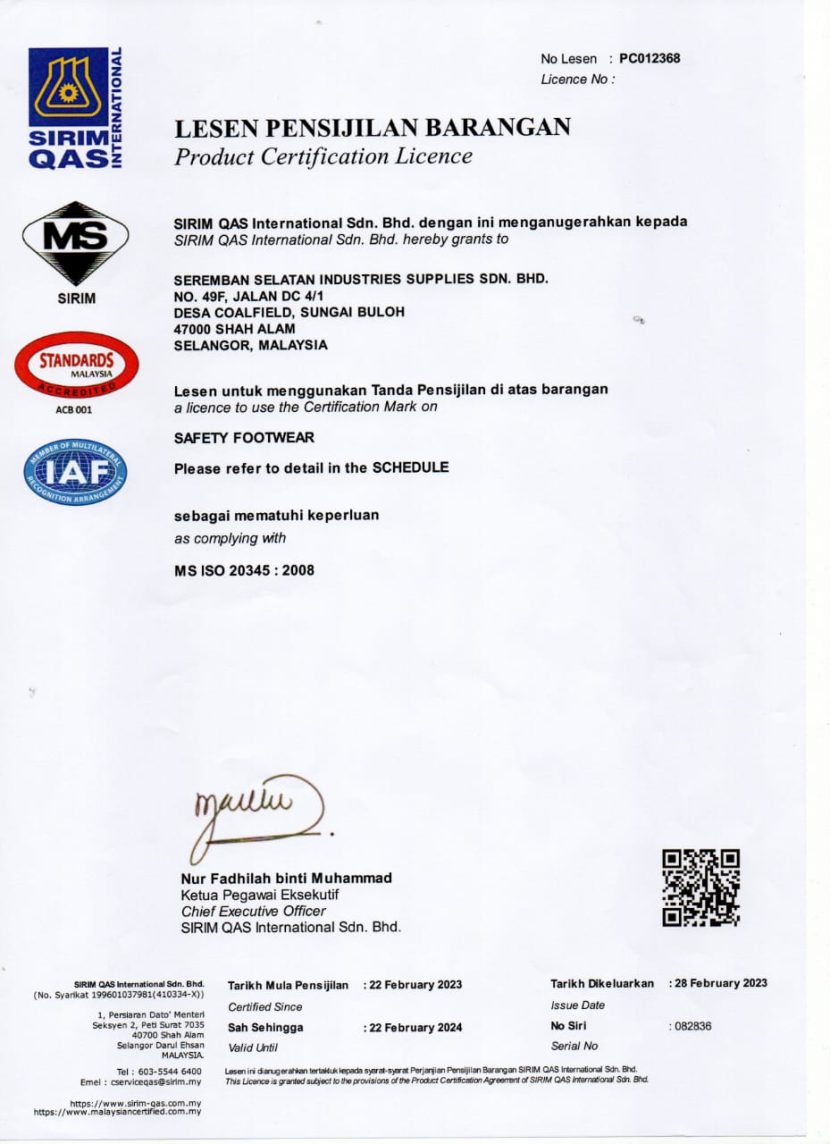 M808A Midsole & Steel Toe Cap (CE & SIRIM) - Korakoh